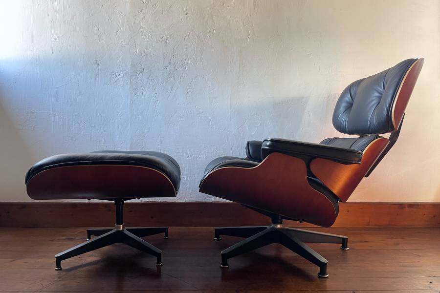 日本代購代標第一品牌【樂淘letao】－『EAMES』Herman Miller 美品 ハーマンミラー ラウンジチェア+オットマン 2000年生産分 ヴィンテージ ナチュラルチェリー