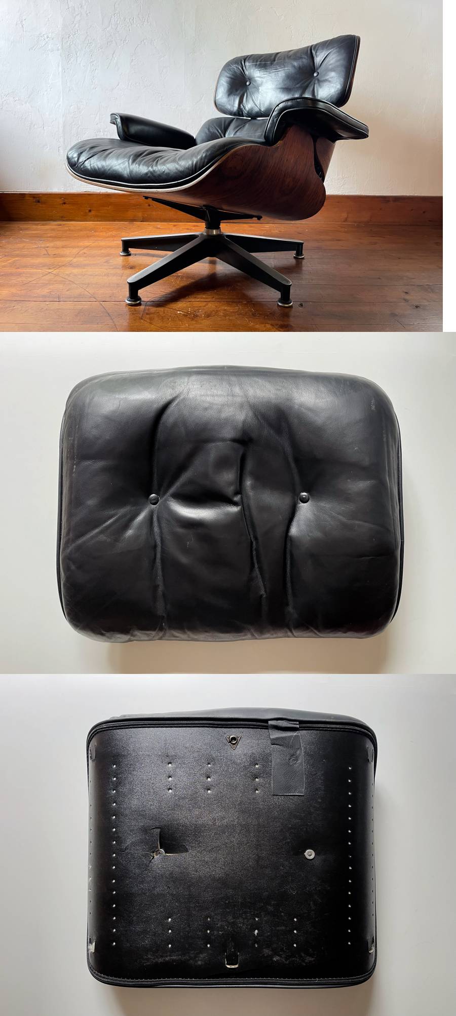 【樂淘letao】日本代購代標第一品牌－『EAMES』1970年代 Herman Miller ハーマンミラー ラウンジチェア+オットマン ヴィンテージ ローズウッド フェザー 希少