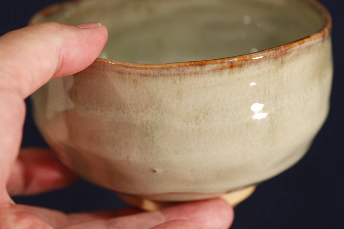 日本代購代標第一品牌【樂淘letao】－ 【猫拳】A28〔赤膚山茶碗 玉泉造 無疵備品 布 共箱 栞