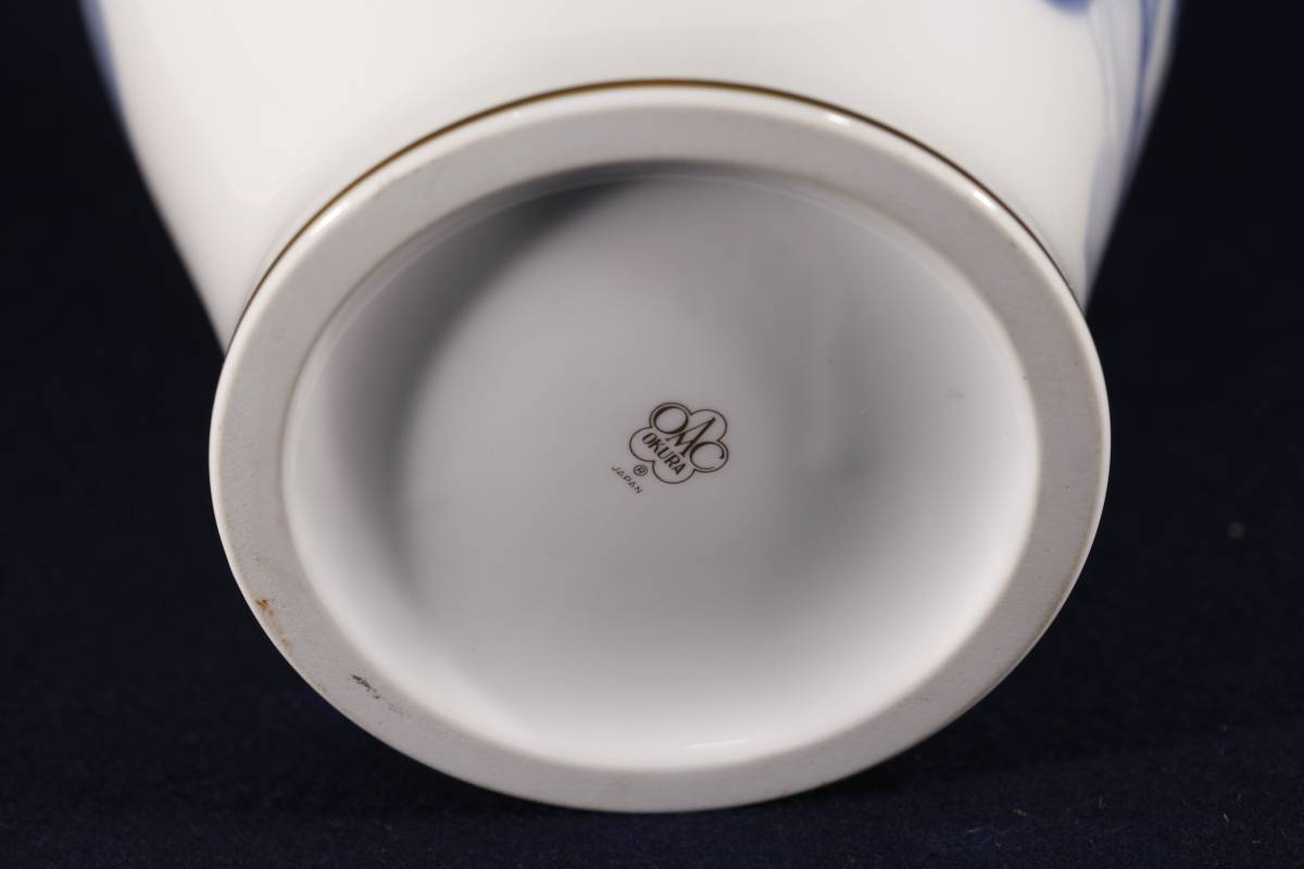 日本代購代標第一品牌【樂淘letao】－ 【猫拳】L82〔大倉陶園大型花瓶 無傷美品