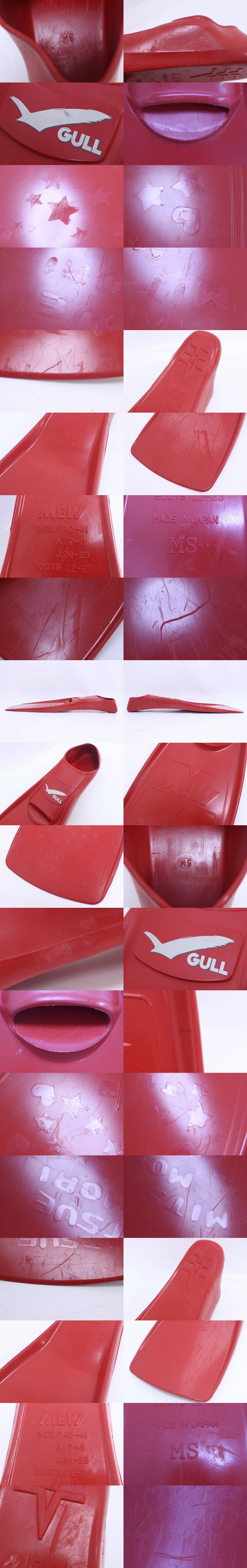 日本代購代標第一品牌【樂淘letao】－GULL ガル MEW ミュー フィン SMサイズ 24-25cm (BOOTS 22-23cm） レッド ダイビング用品 8-L039Y/1/100