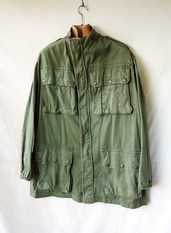 日本代購代標第一品牌【樂淘letao】－1950's ヴィンテージ フランス軍 SAUT パラシュートジャケット ヘリンボーンツイル 50s フレンチヴィンテージ ワークジャケット ベスト
