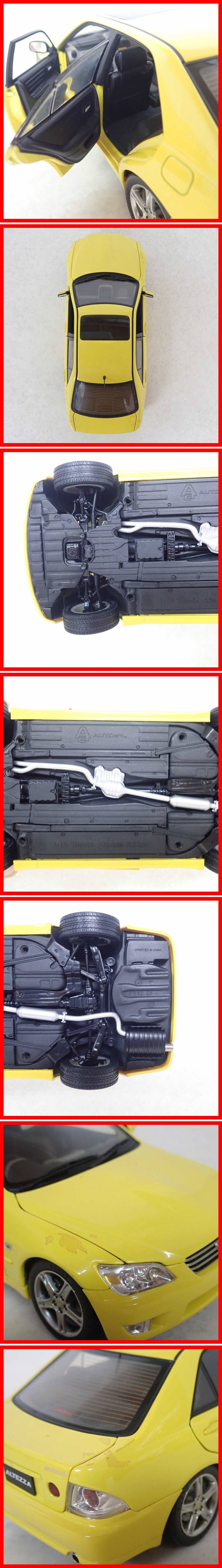 日本代購代標第一品牌【樂淘letao】－☆外箱欠品 オートアート 1/18 トヨタ アルテッツァ RS200 イエロー TOYOTA ...